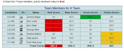 Profile Reports - Usage - Color Persona